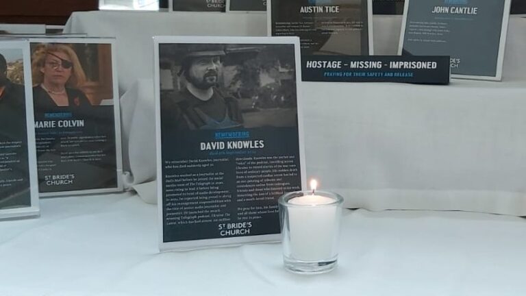 Funeral: David Knowles – St Bride's Church